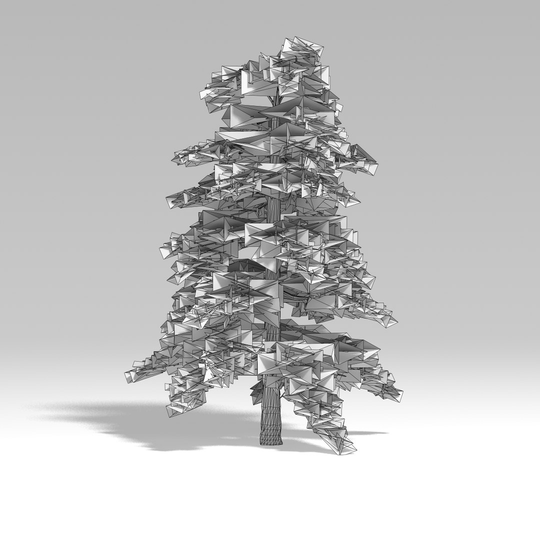 3d snowtree tree snow model