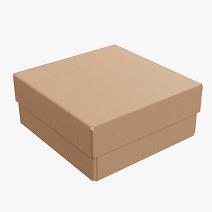 3D cardboard box lid model - TurboSquid 1585421