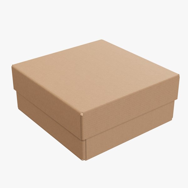 Cardboard box lid 3D - TurboSquid 1585415