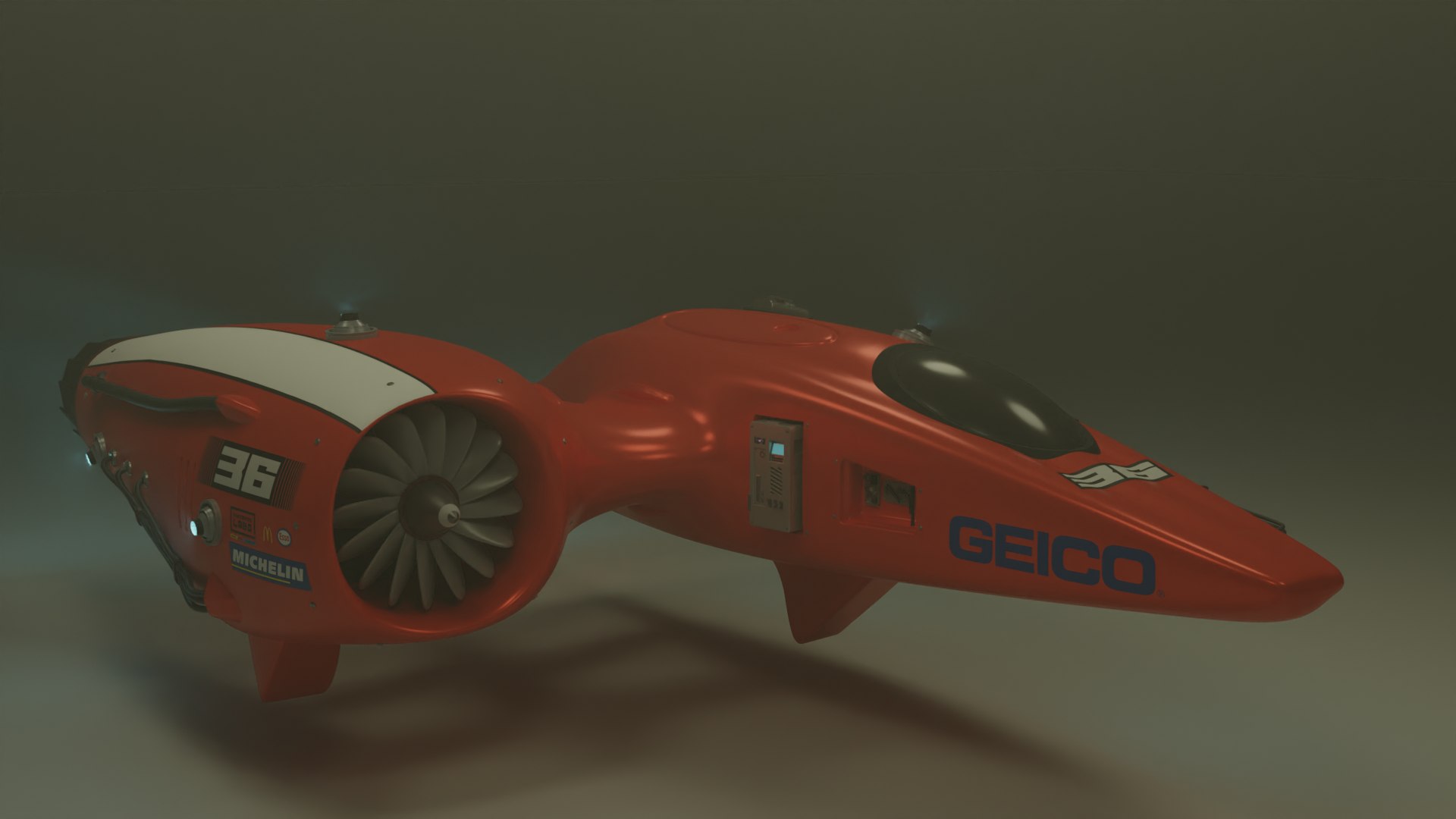 3D Futuristic Racing Ship - TurboSquid 1587200