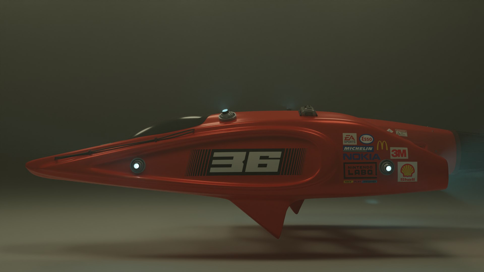 3D Futuristic Racing Ship - TurboSquid 1587200