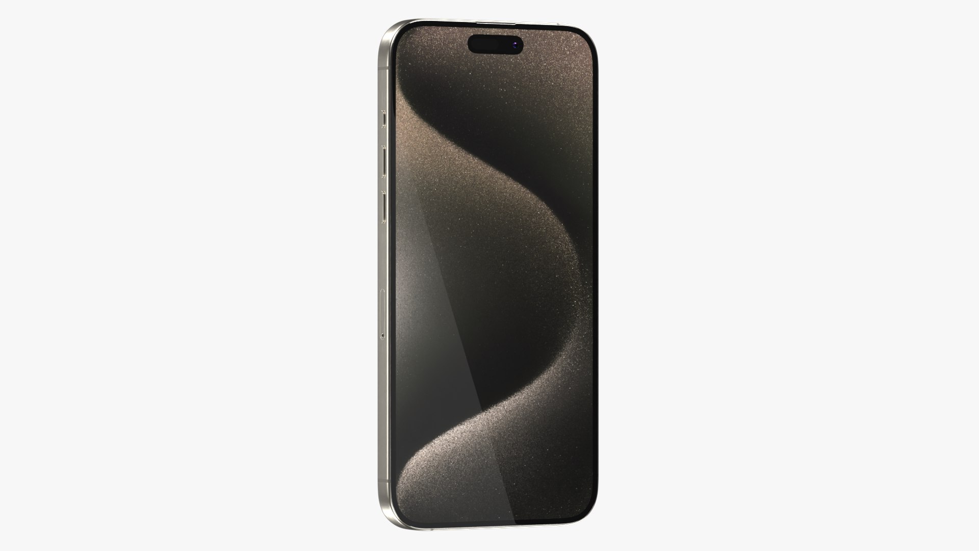 3D Model IPhone 15 Pro Max Natural Titanium - TurboSquid 2135551