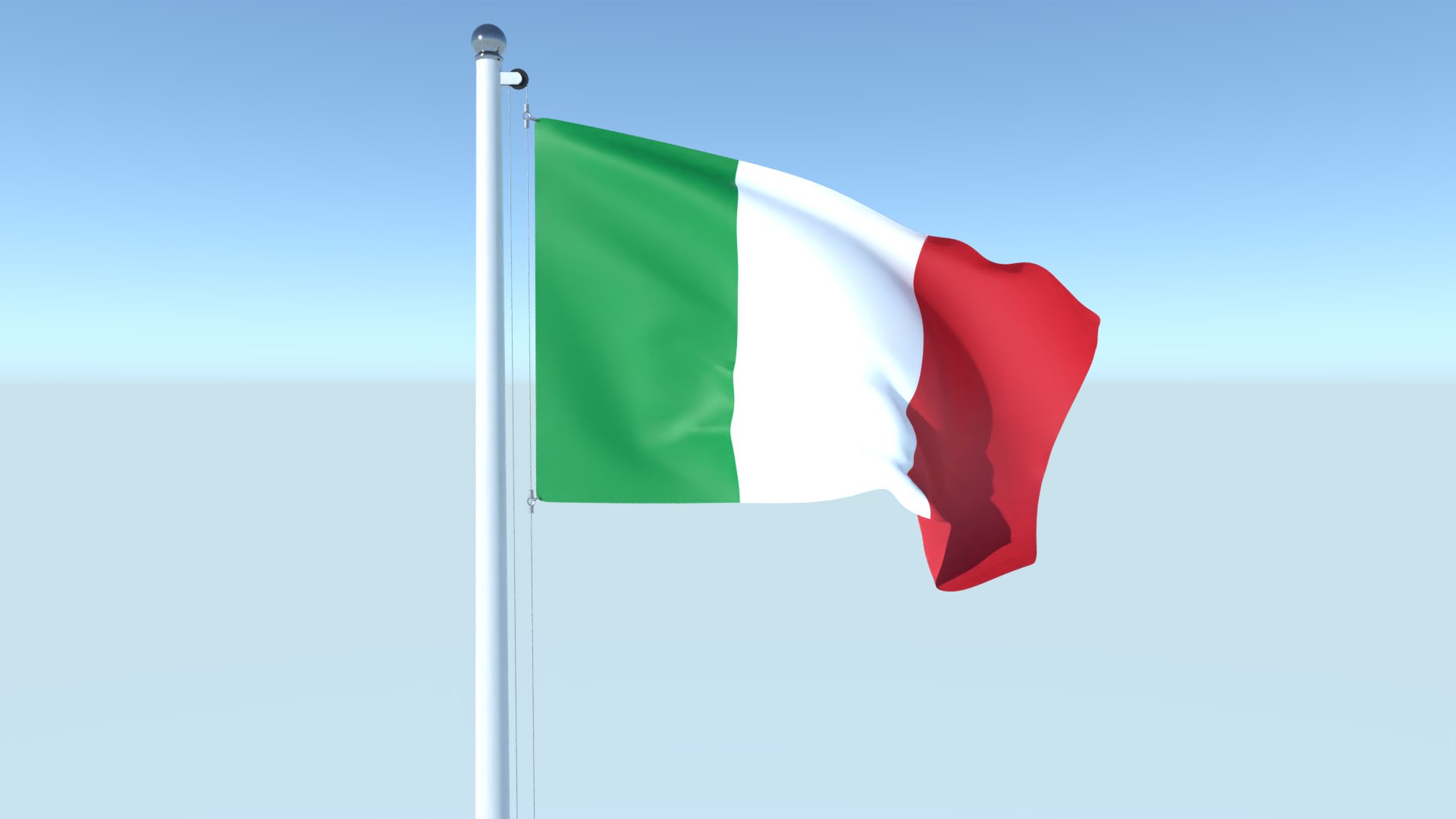 3D Model Animated Flag Of Italy - TurboSquid 1736560