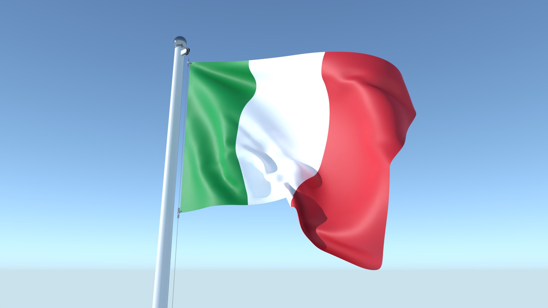 3D Model Animated Flag Of Italy - TurboSquid 1736560