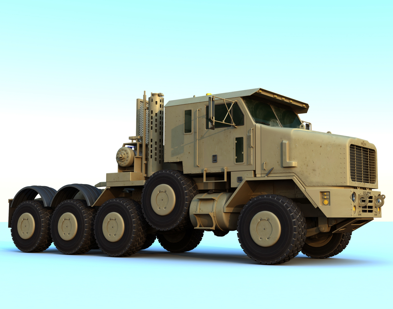 heavy equipment transporters het 3d max