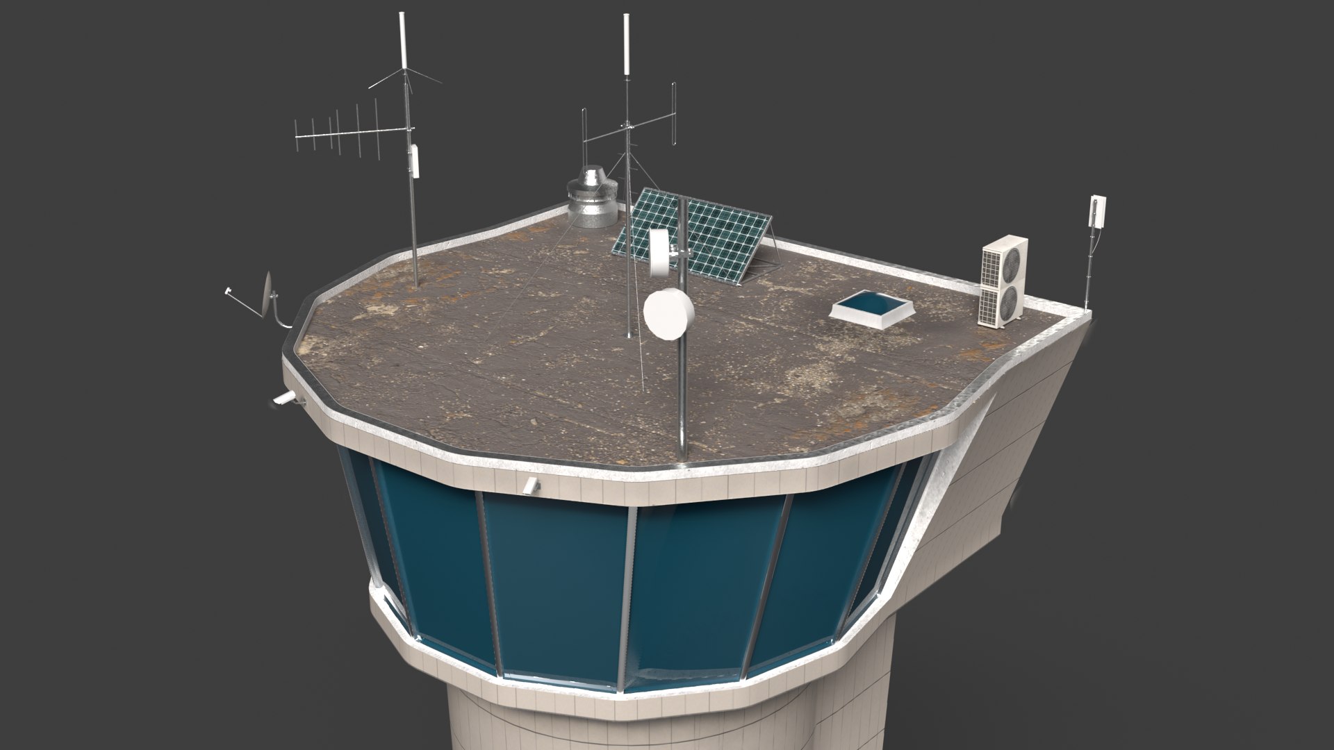 3D ATC Tower - TurboSquid 1981822