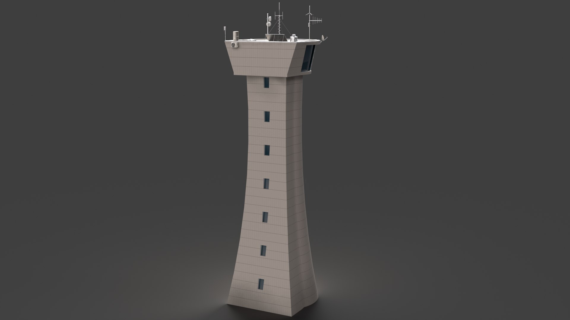 3D ATC Tower - TurboSquid 1981822