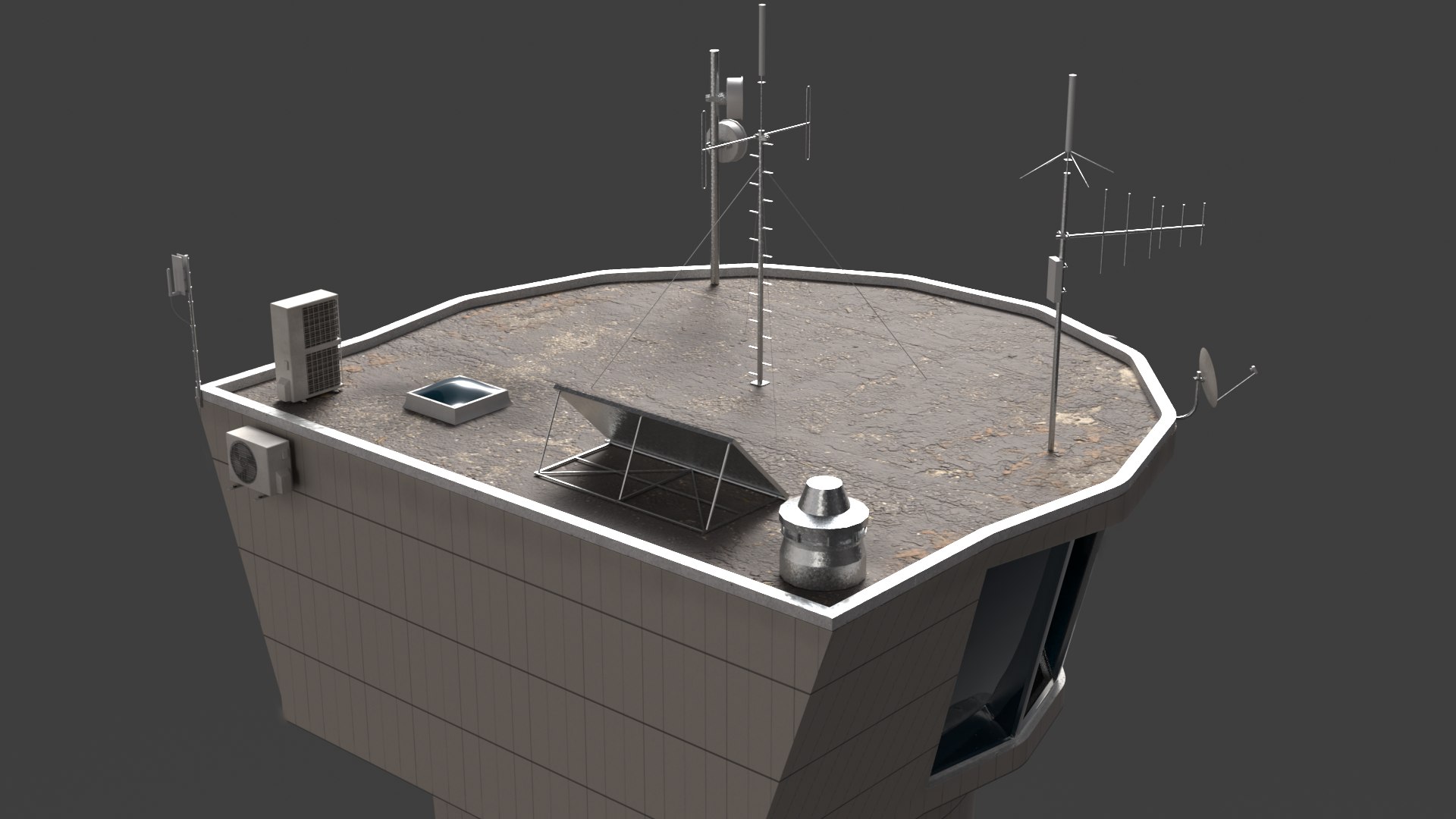 3D ATC Tower - TurboSquid 1981822