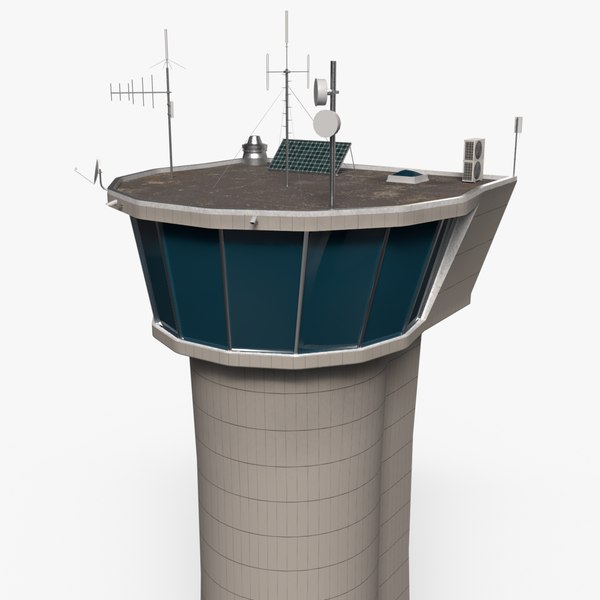 3D ATC Tower - TurboSquid 1981822