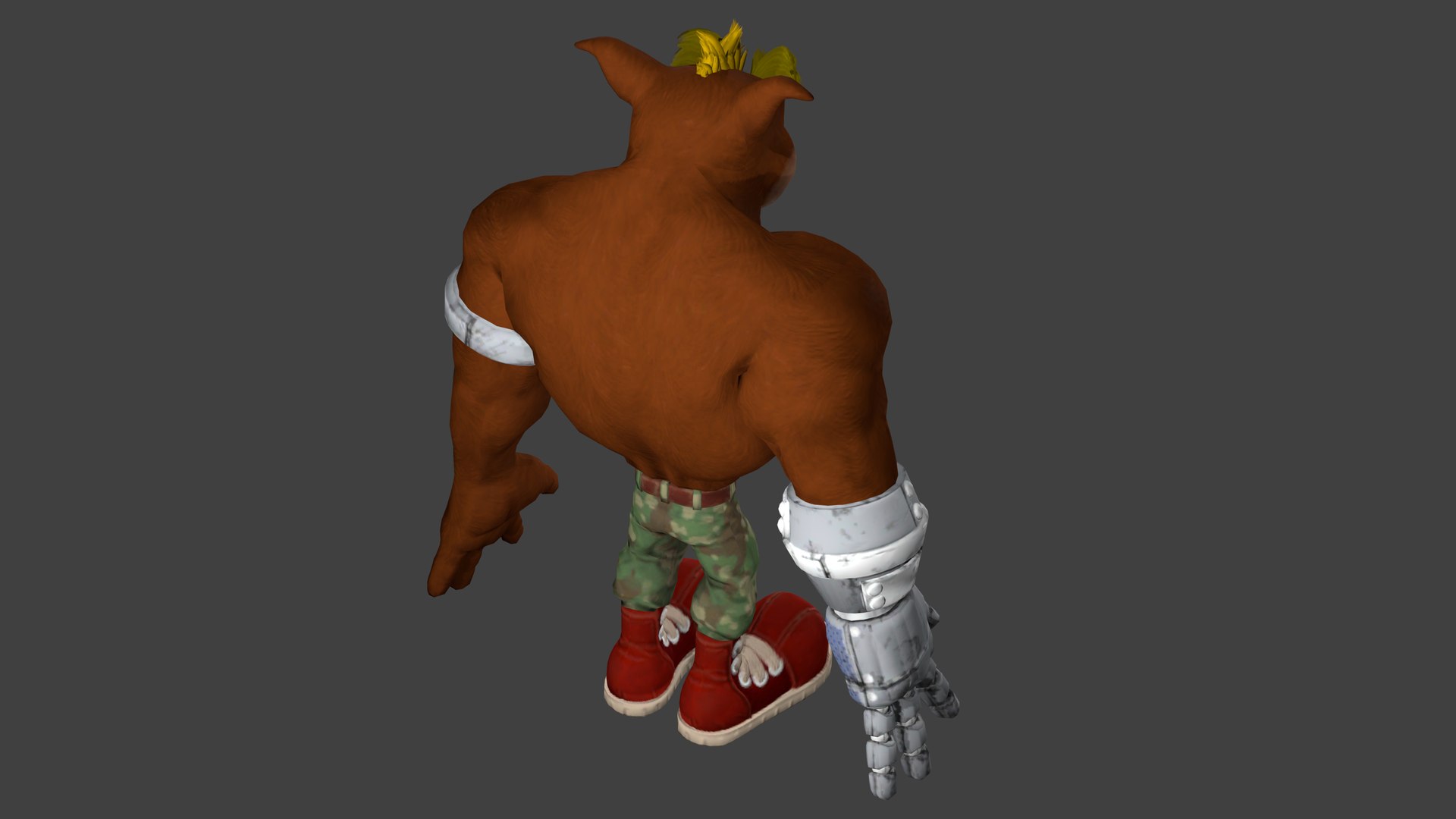 3D CRUNCH BANDICOOT - PBR - RIGGED - TurboSquid 1726124