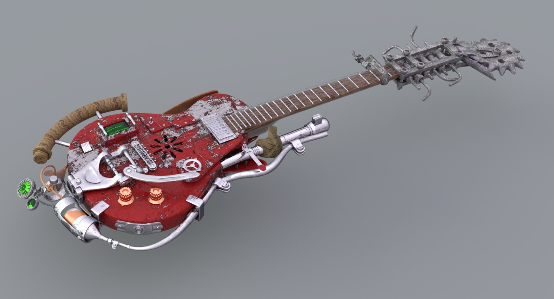 3D fantasy guitar weapon - TurboSquid 1214600
