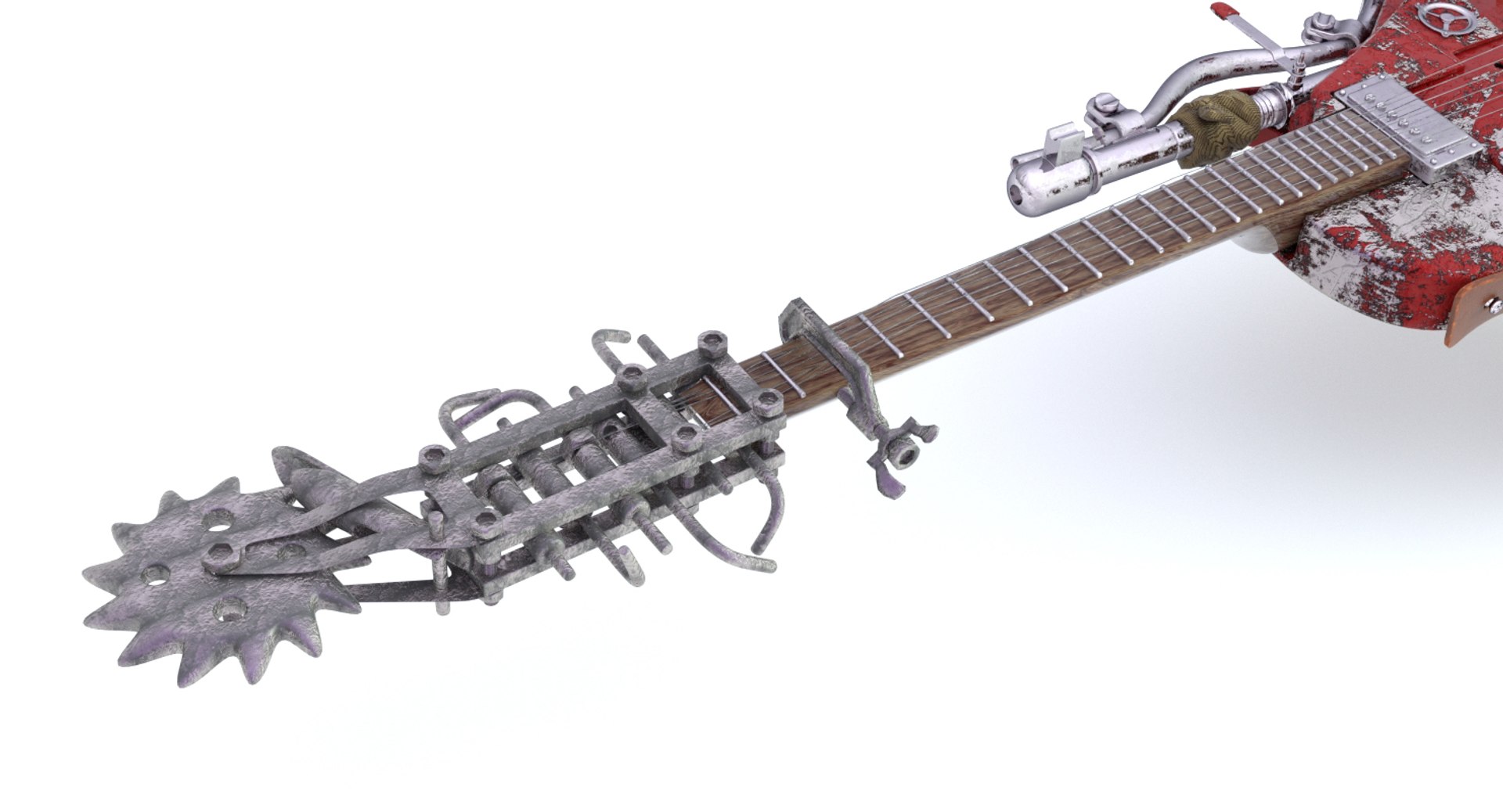 3D fantasy guitar weapon - TurboSquid 1214600