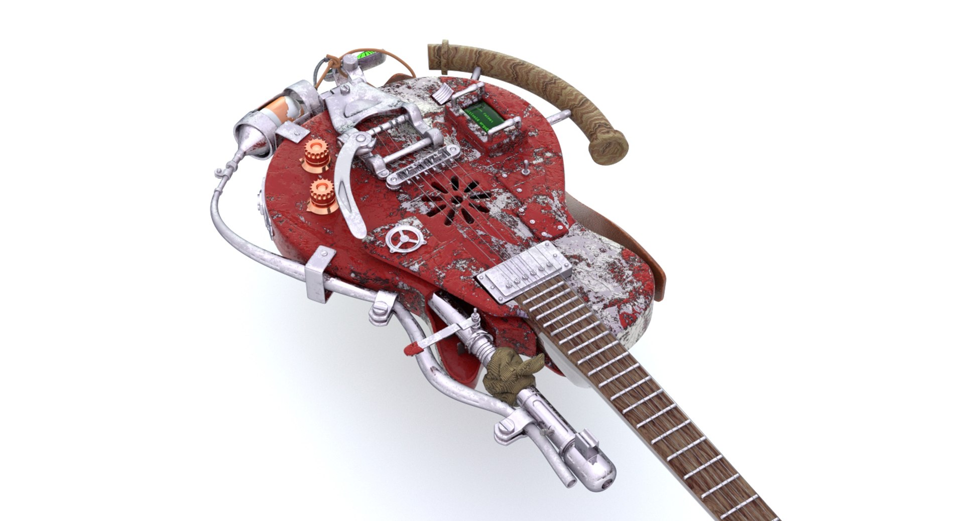 3D fantasy guitar weapon - TurboSquid 1214600