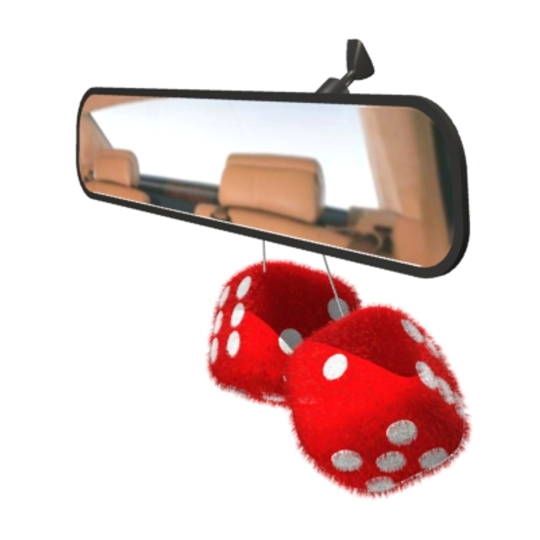 Furry Dice Car 3d Model