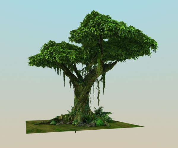 Free Cartoon Tree 3D Models for Download | TurboSquid