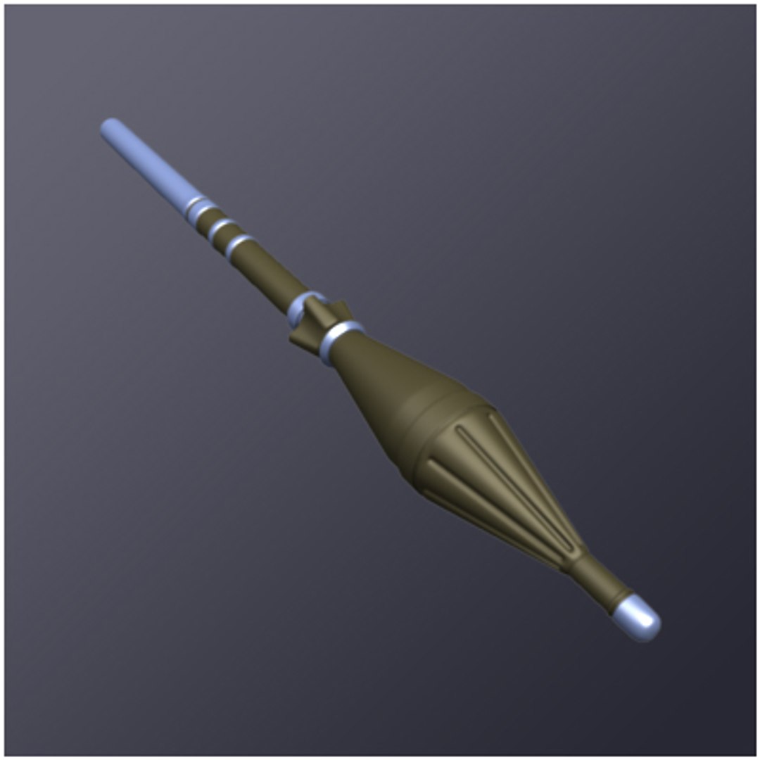 3d rpg-7 warhead model
