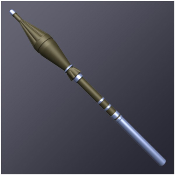 3d rpg-7 warhead model