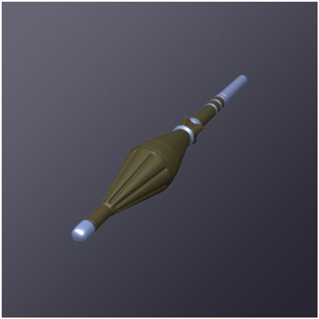 3d rpg-7 warhead model