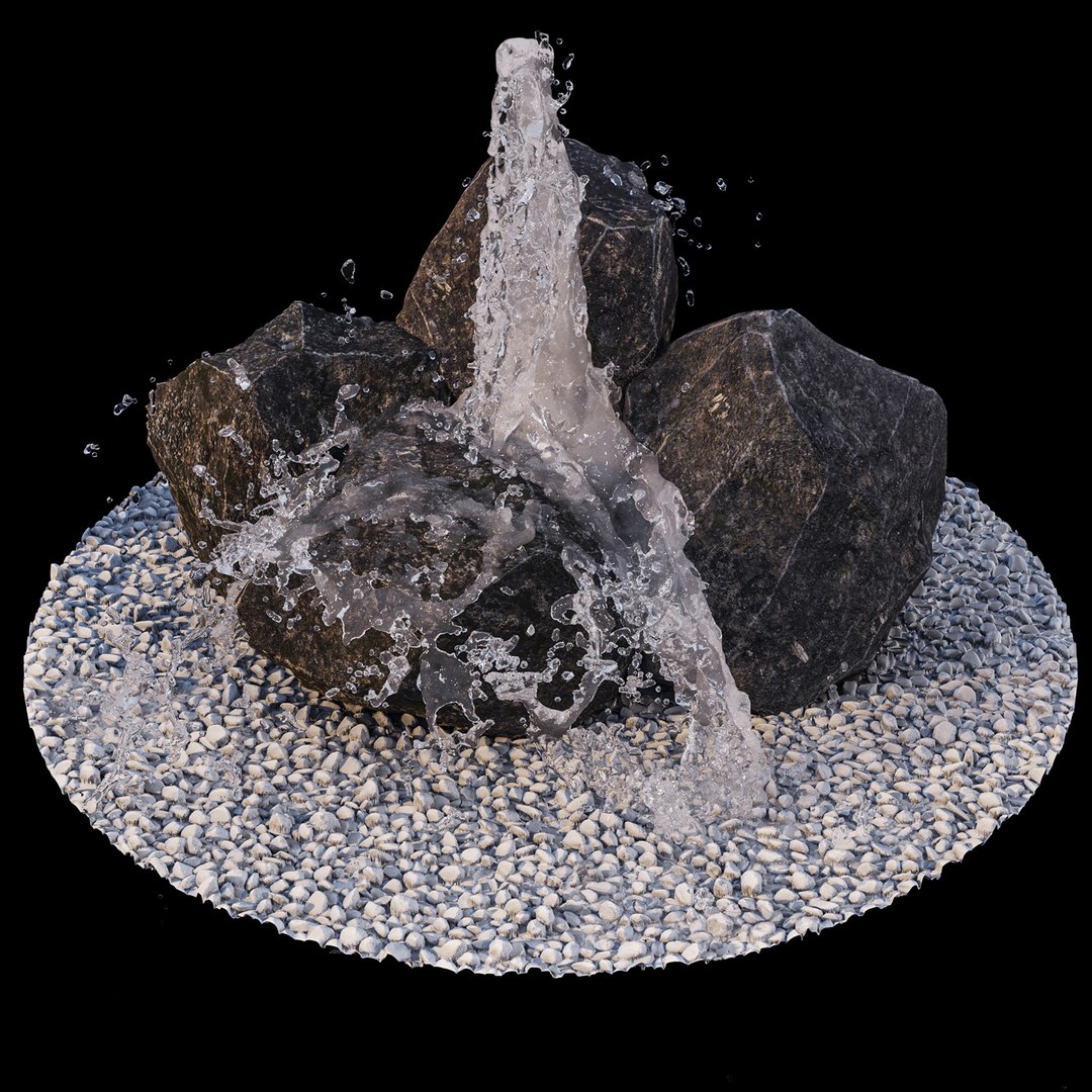 Rock Waterfall Fountains 3D Model - TurboSquid 1897032