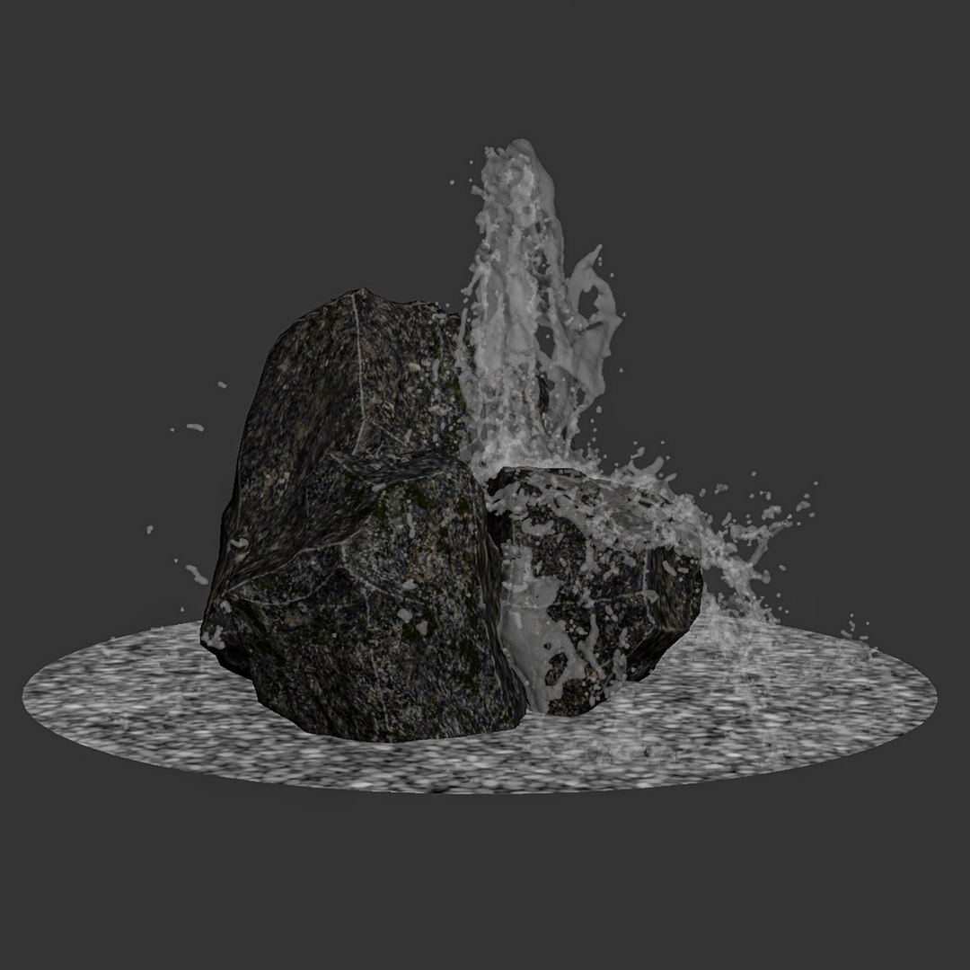 Rock Waterfall Fountains 3D Model - TurboSquid 1897032
