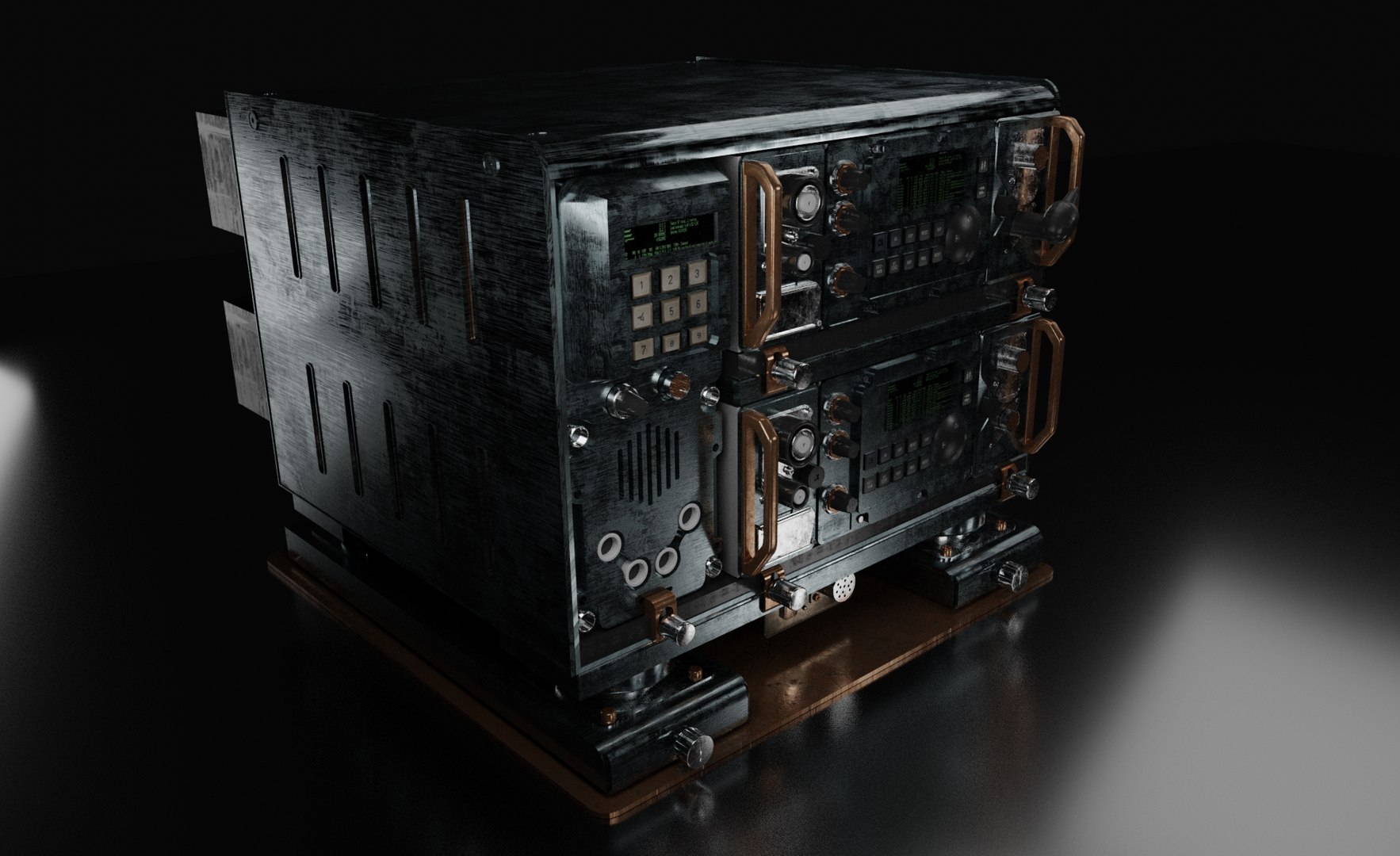 Sci-Fi Analog Communication Device High Poly 3D - TurboSquid 1832255