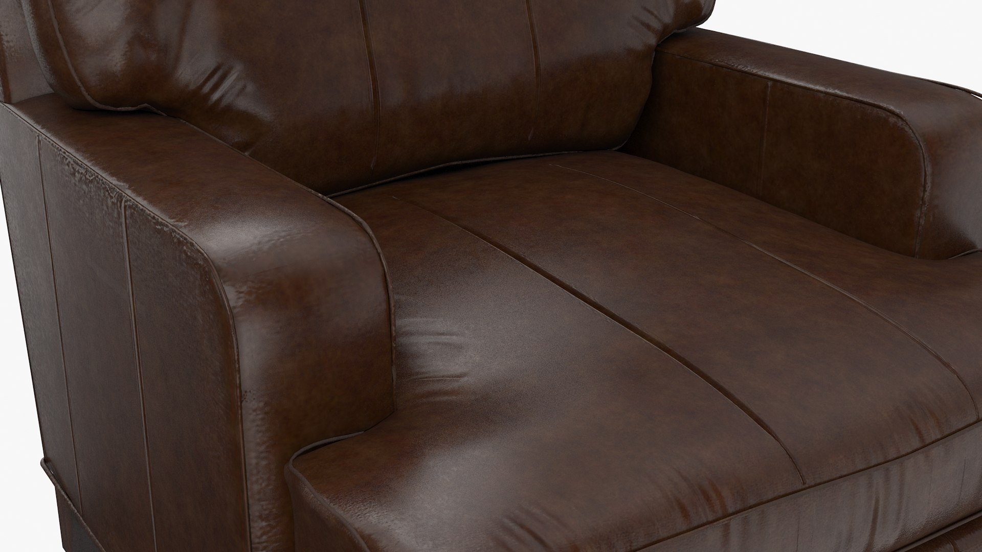 3D Ethan Allen Arcata Leather Chair Model - TurboSquid 1994051