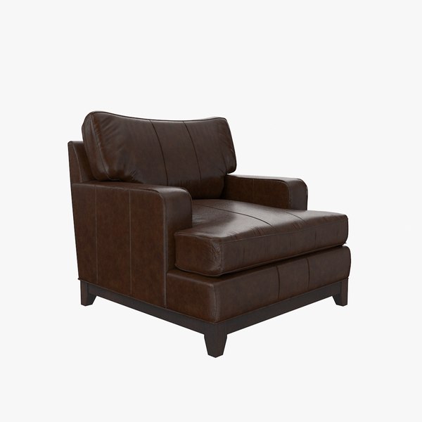 3D Ethan Allen Arcata Leather Chair model - TurboSquid 1994051