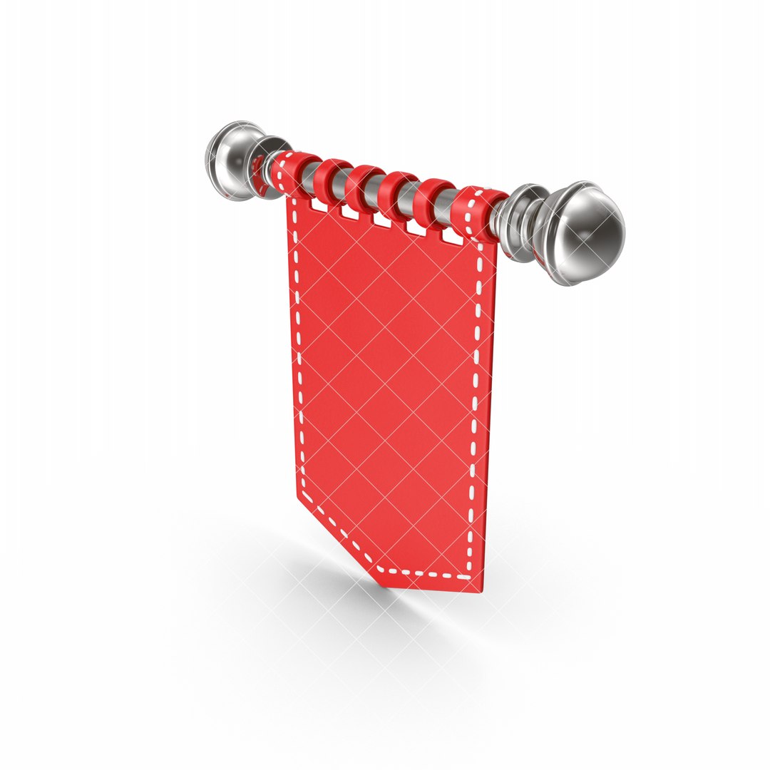 3D Flag Red - TurboSquid 2305021