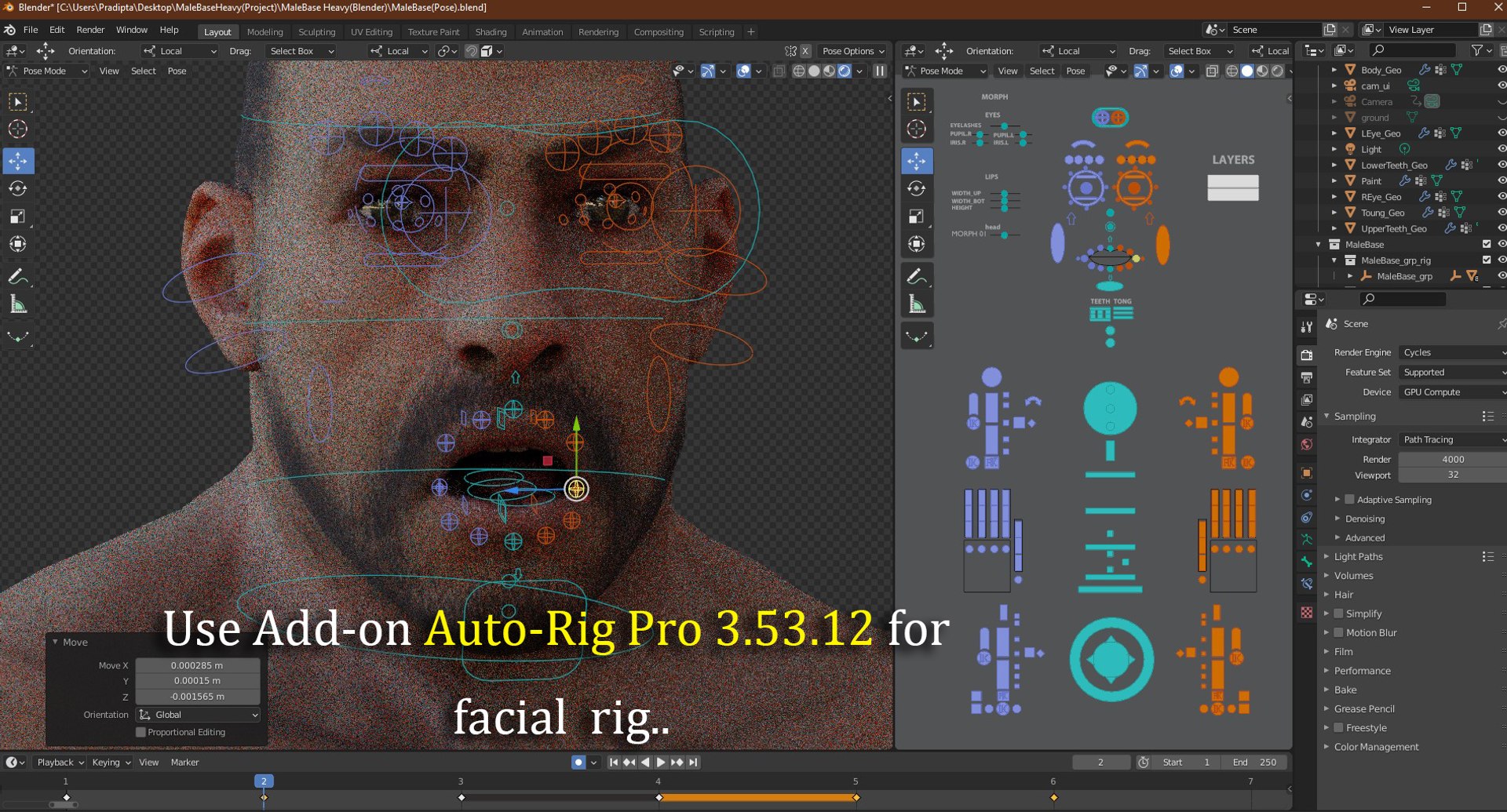 3D Male Base Heavy Rig Maya - TurboSquid 1716109