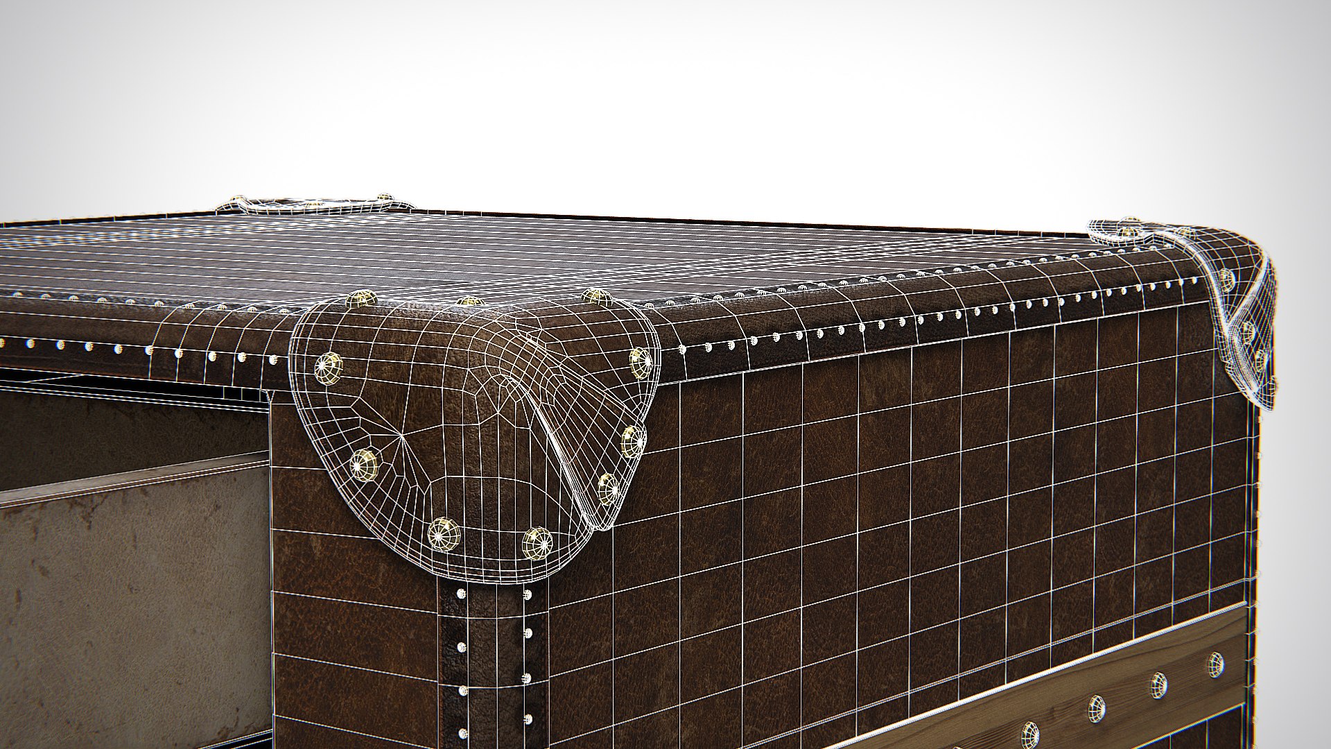 3D Slab Lamp Leather Table PBR - TurboSquid 2070567