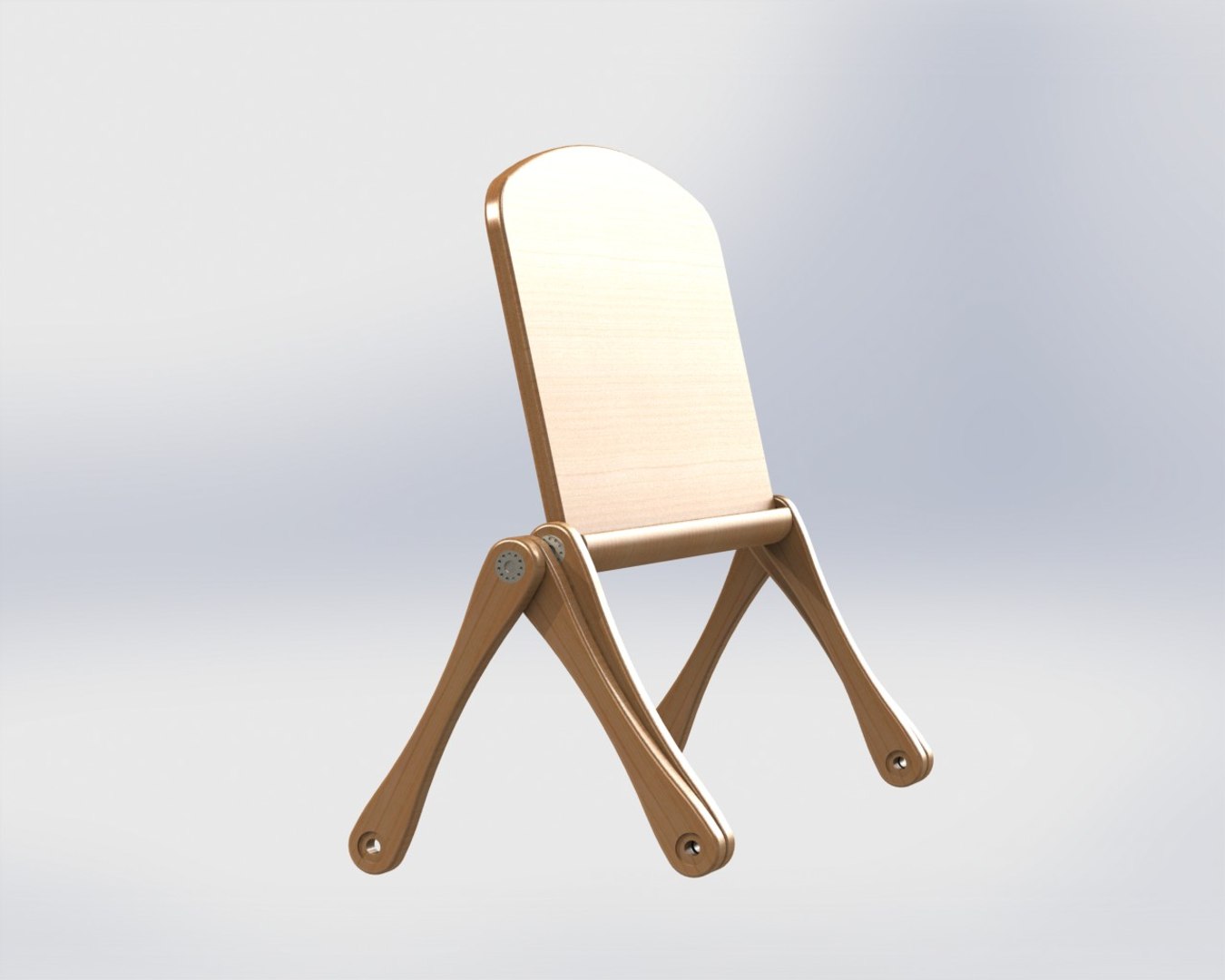 3d Model Solidworks Folding Portable Table