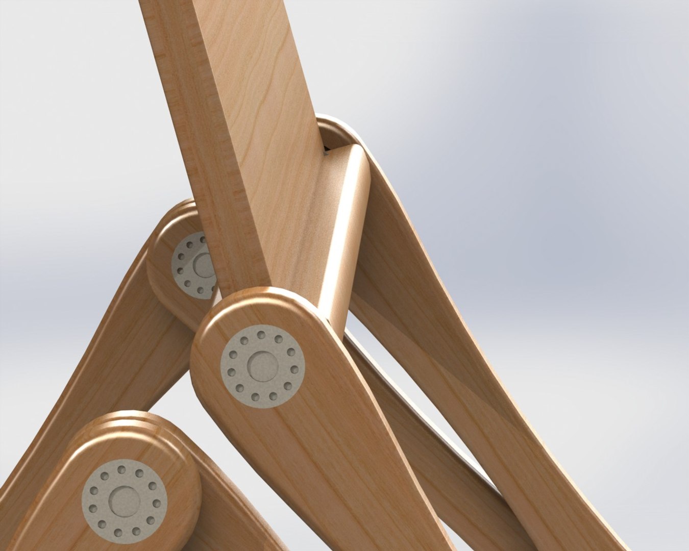 3d Model Solidworks Folding Portable Table