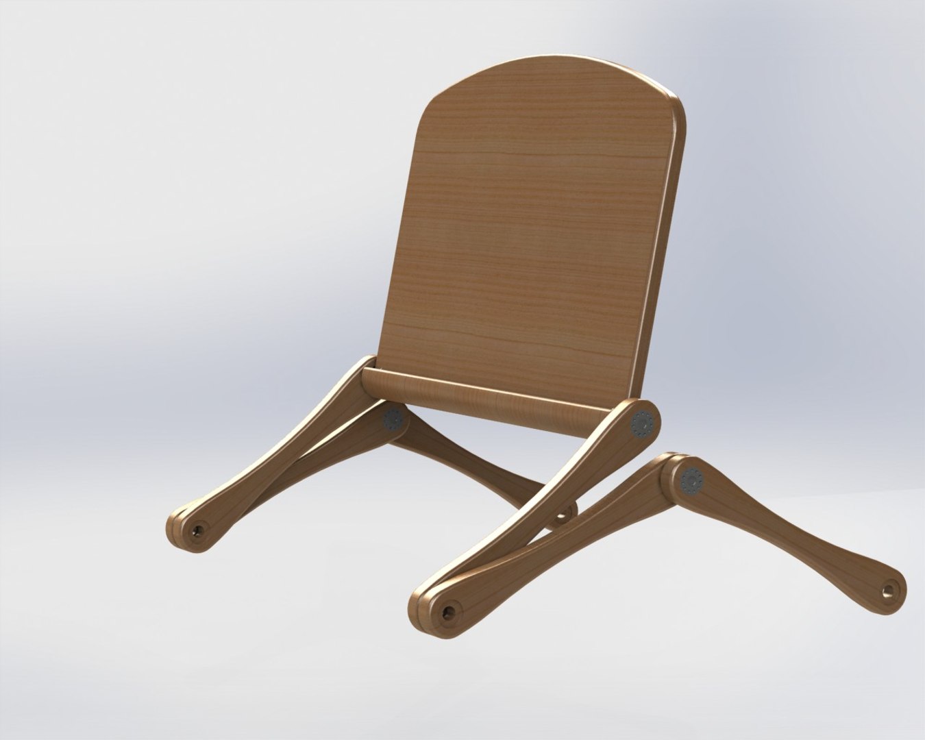 3d Model Solidworks Folding Portable Table