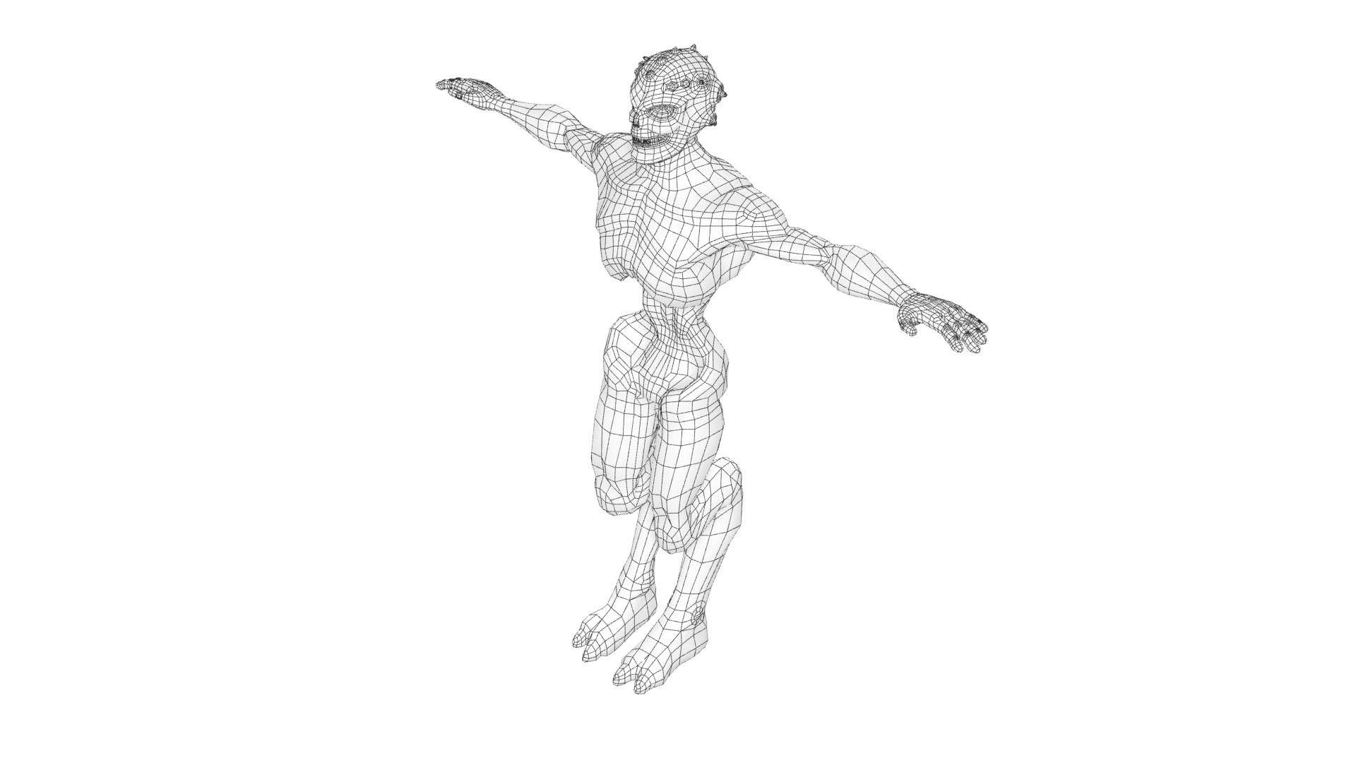 3d Creature Rigged Character