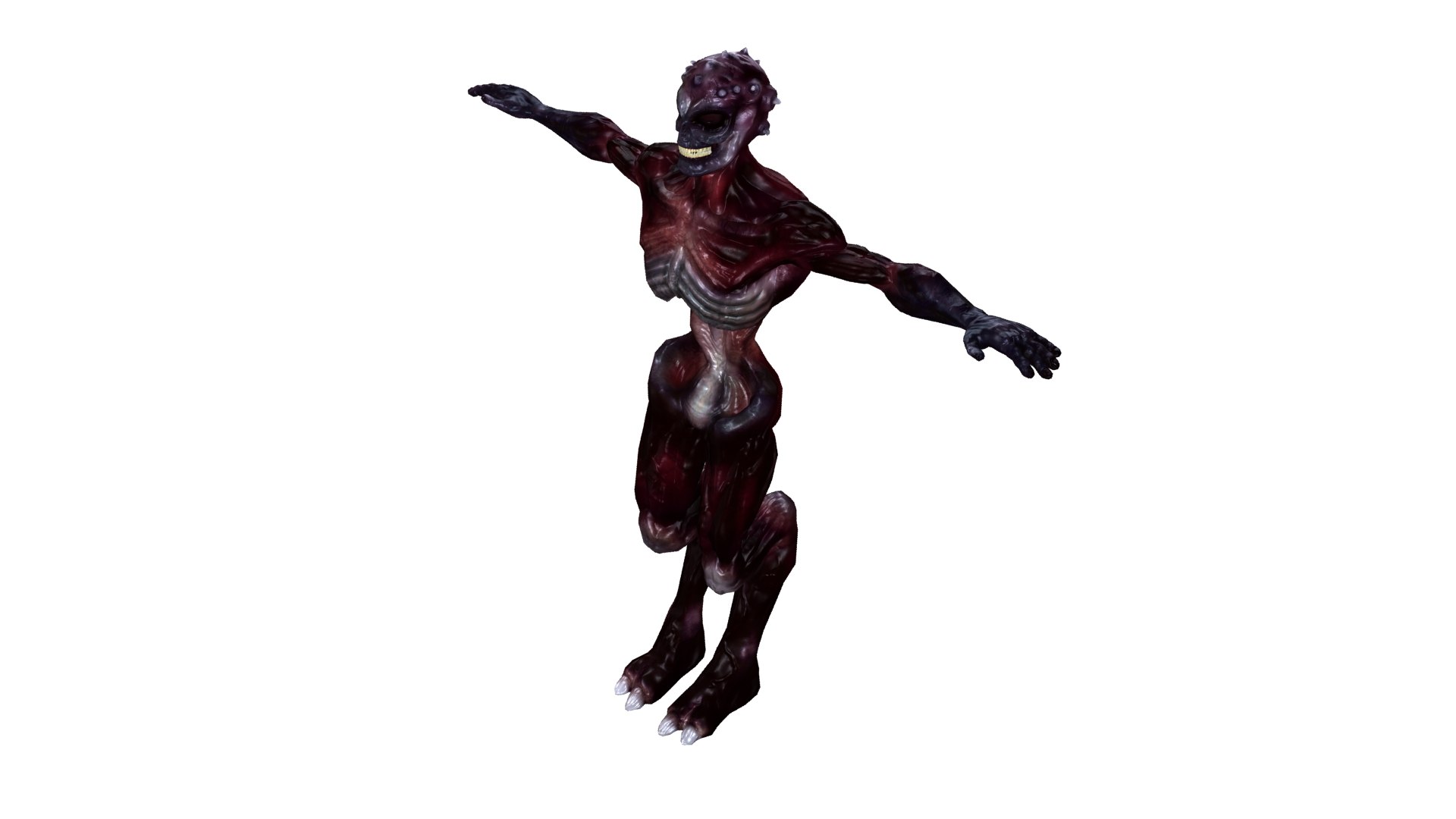 3d Creature Rigged Character