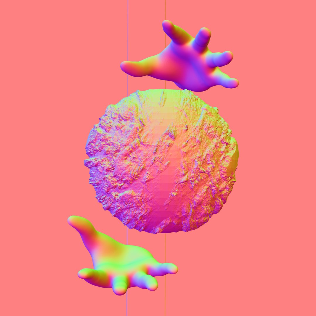 Hand Planet 3D Model - TurboSquid 1401188