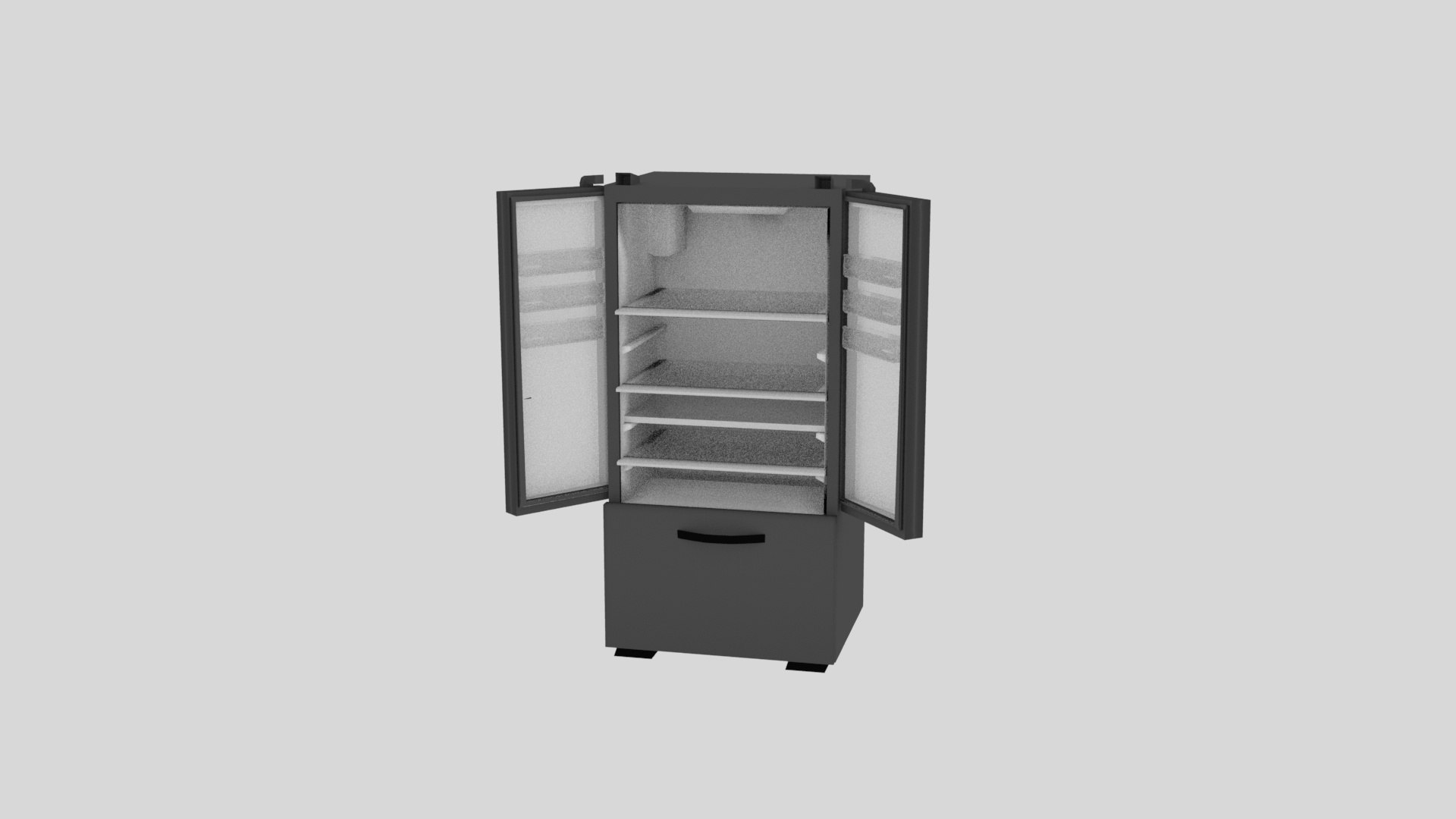 Simple fridge 3D model - TurboSquid 2129896