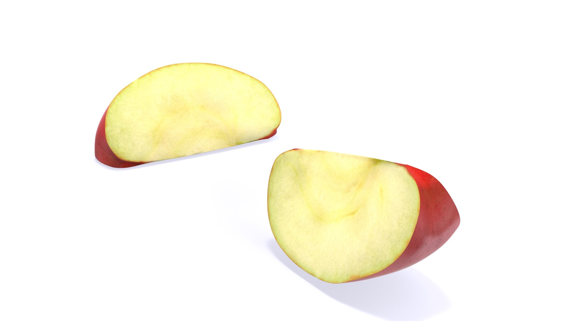 3D Model Realistic Apple Slice - TurboSquid 2211410
