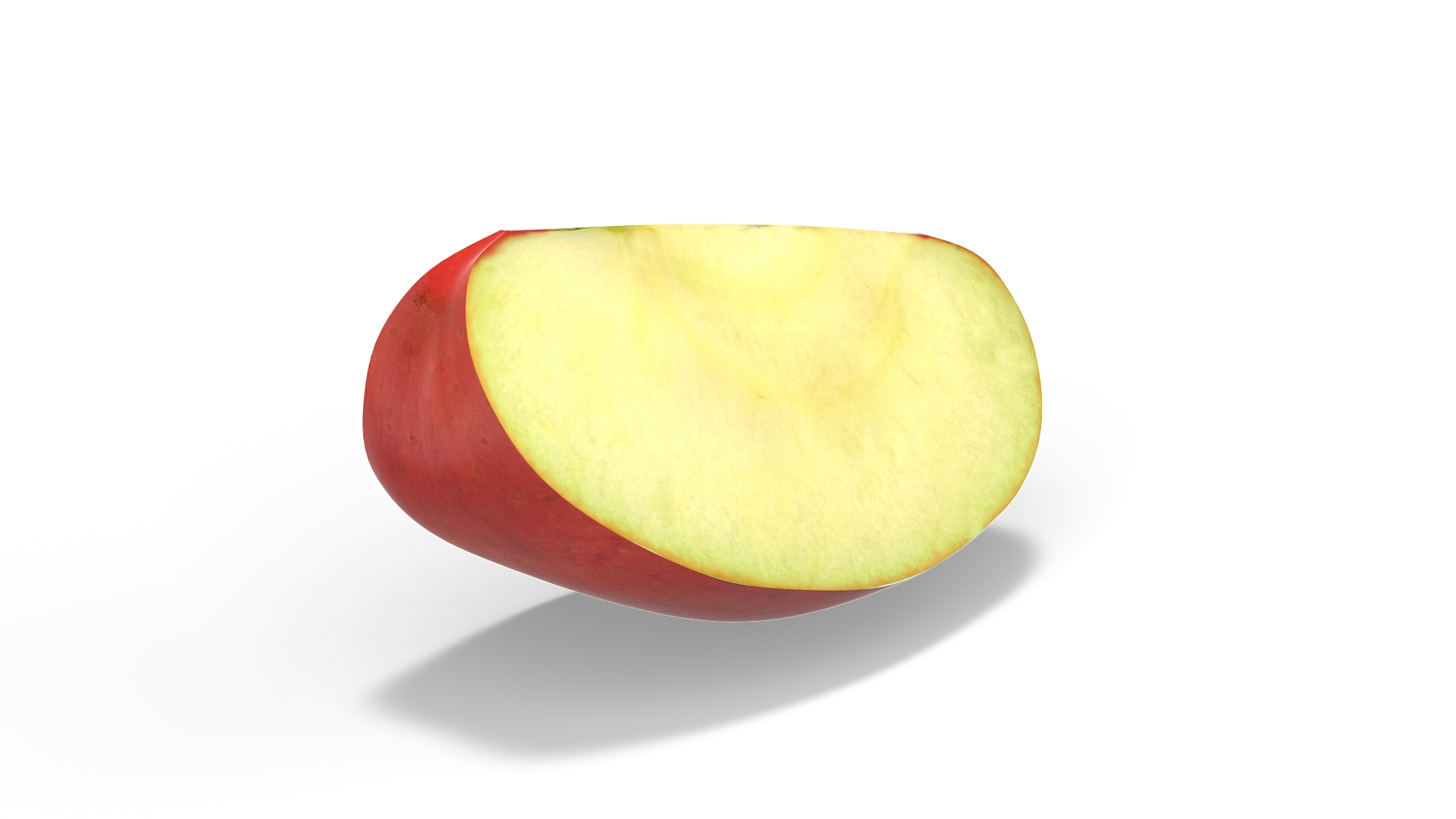 3D Model Realistic Apple Slice - TurboSquid 2211410