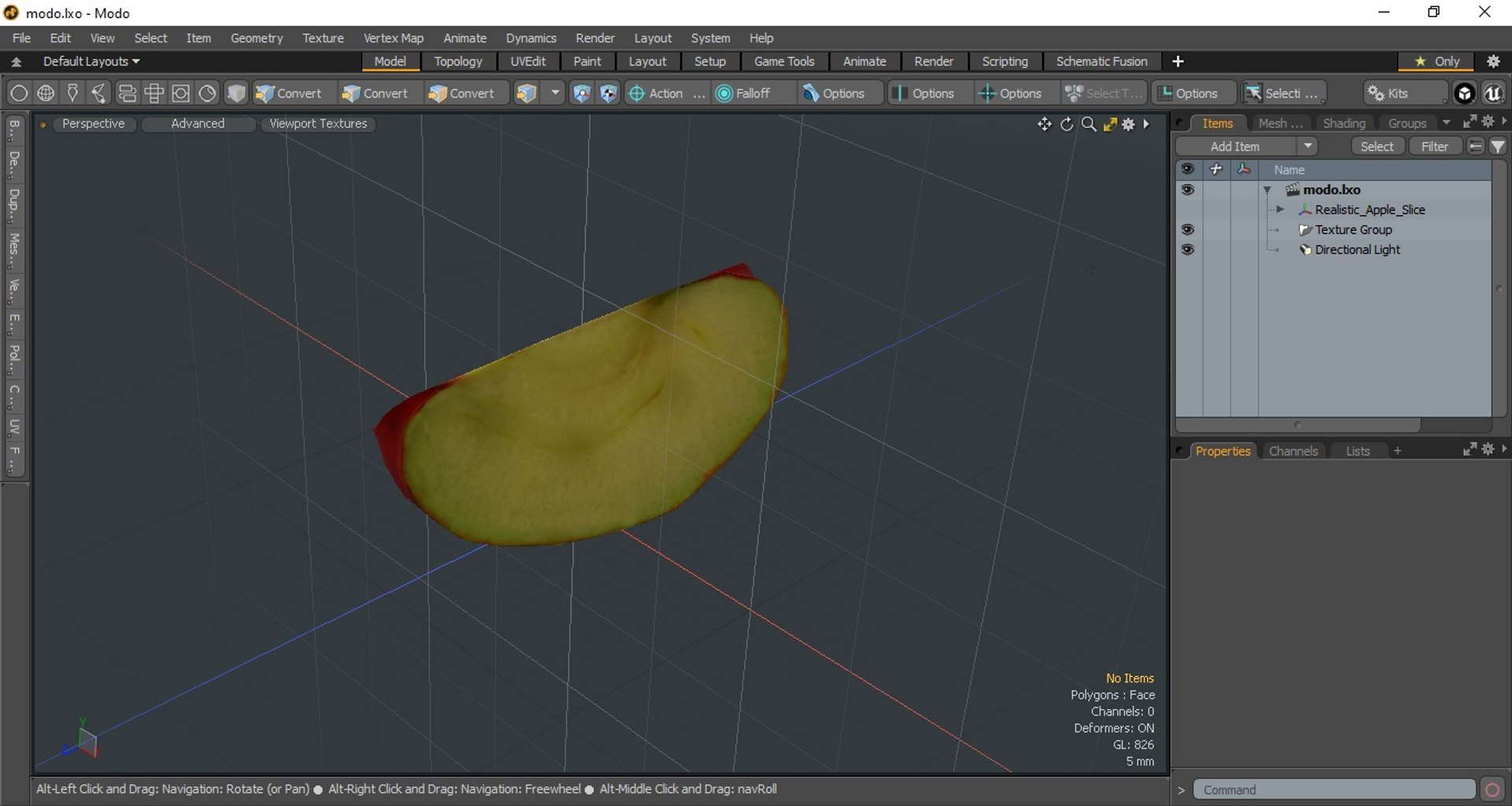 3D Model Realistic Apple Slice - TurboSquid 2211410