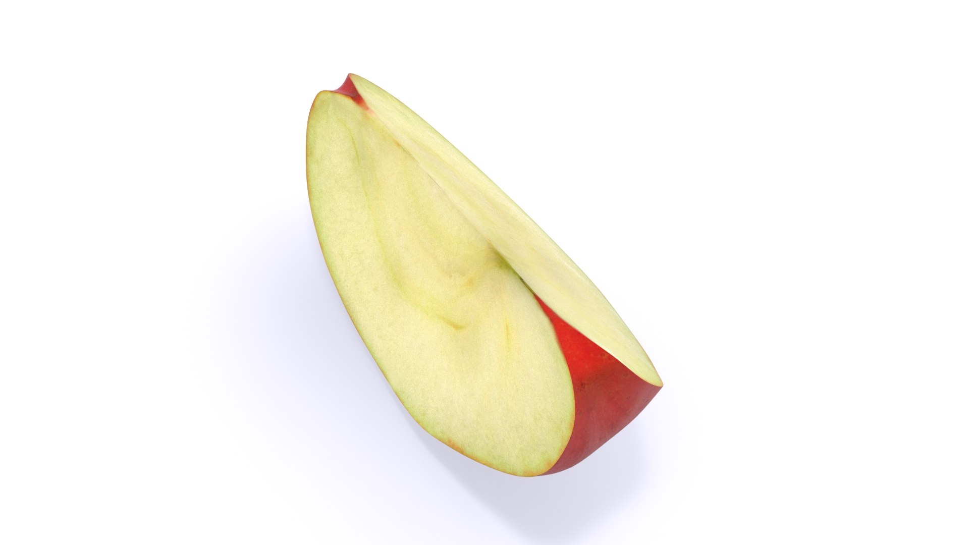 3D Model Realistic Apple Slice - TurboSquid 2211410