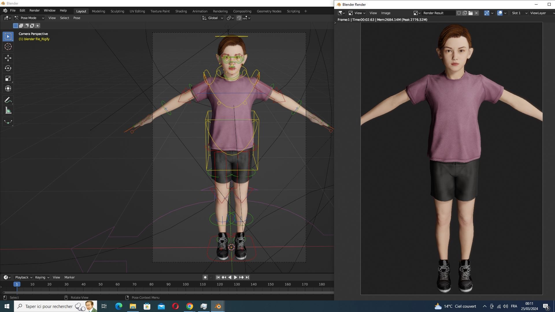 Sonu - Realistic Child With Beautiful Smile Kid Low-poly 3D Model ...