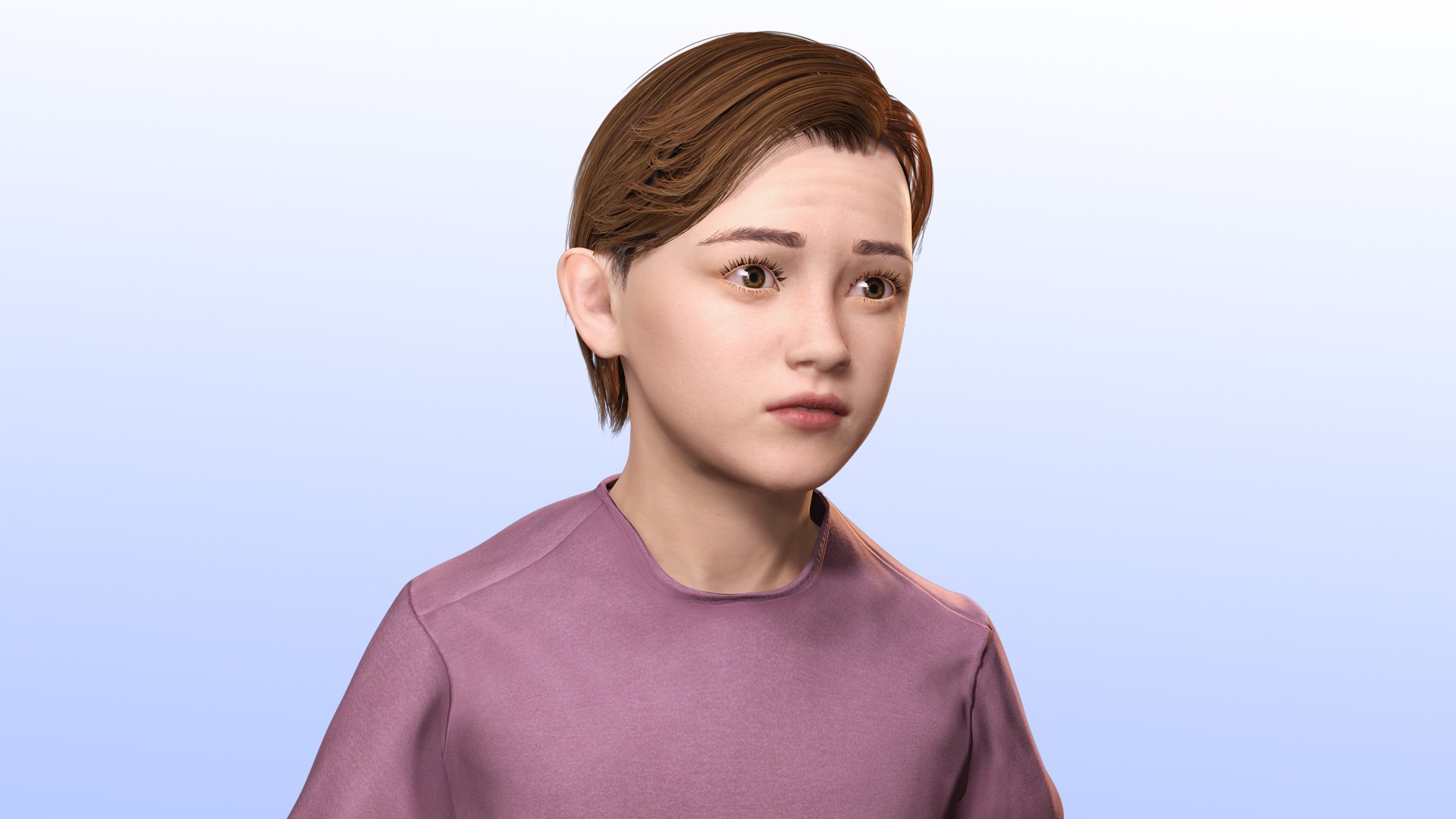 Sonu - Realistic Child With Beautiful Smile Kid Low-poly 3D Model ...