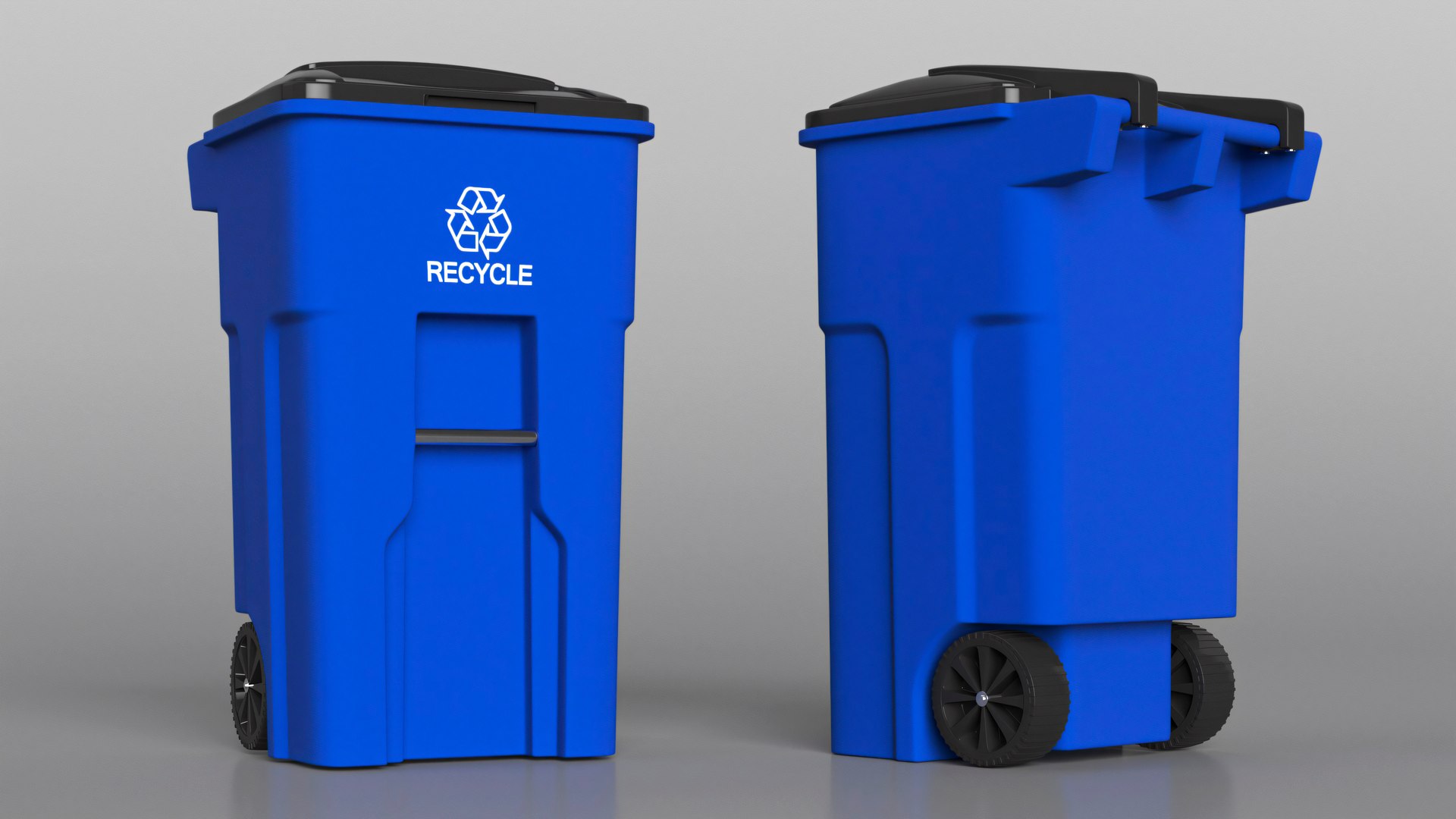 3D Residential Recycling Bin - TurboSquid 2220546
