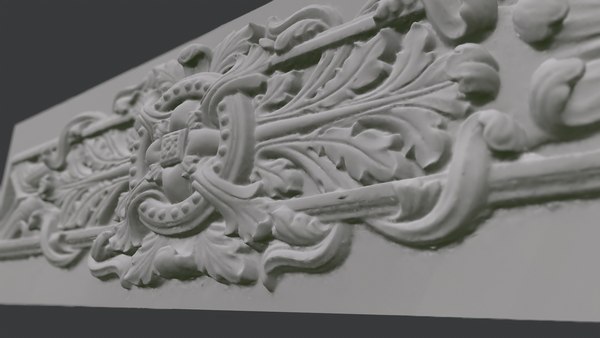 obj classic wall bas relief