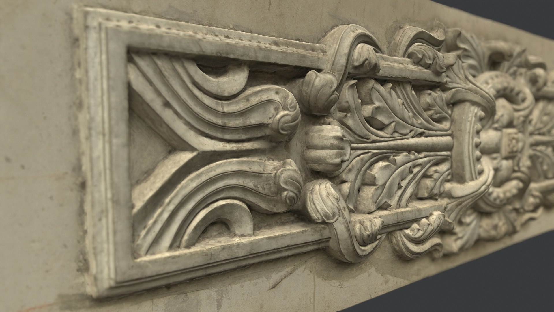 Obj Classic Wall Bas Relief