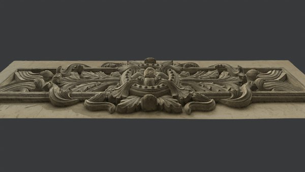 obj classic wall bas relief