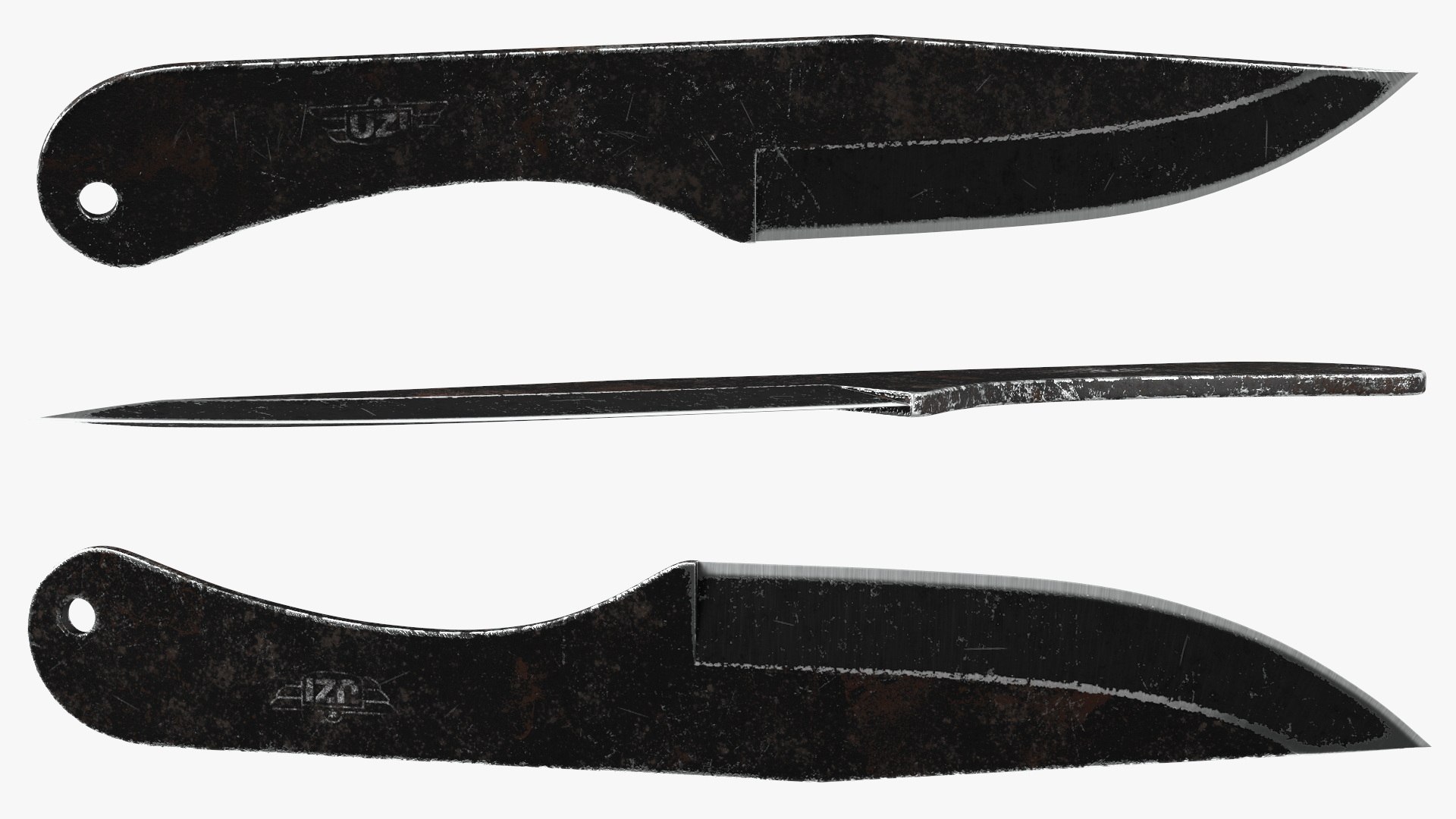 Fling Throwing Knife Old 3D Model - TurboSquid 2068848