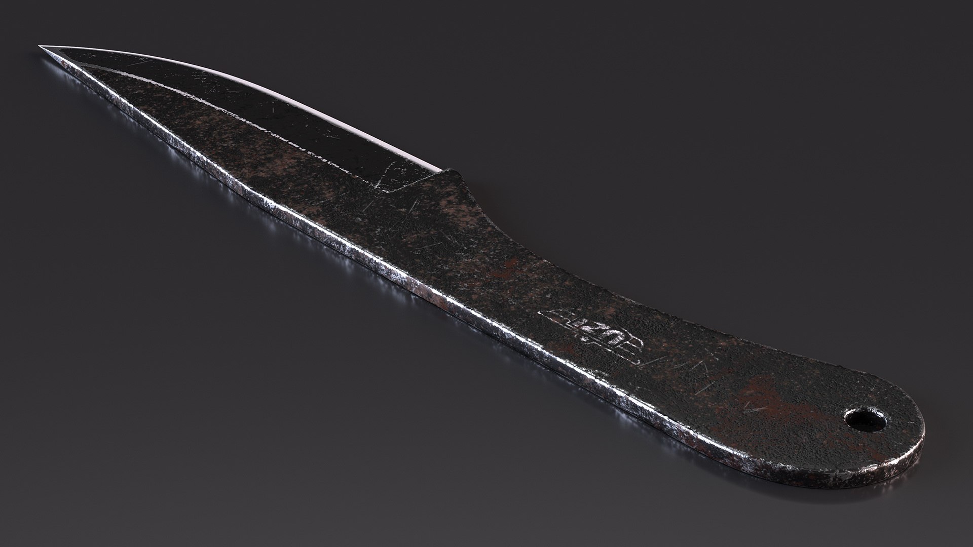 Fling Throwing Knife Old 3D Model - TurboSquid 2068848