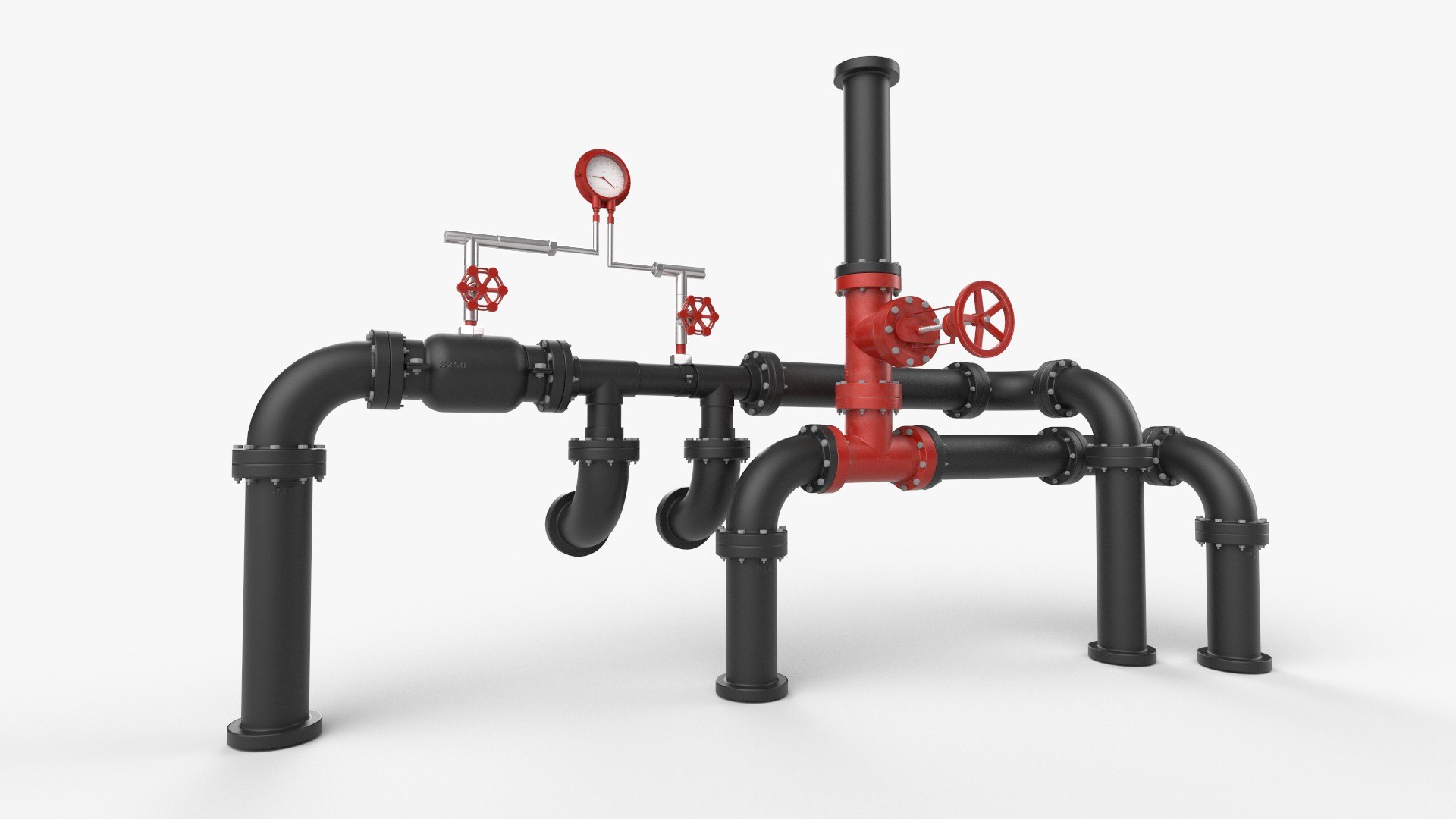 3D Model Industrial Pipe - TurboSquid 1798436